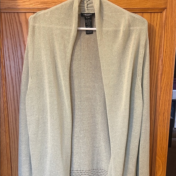 Olsen | Sweaters | Olive Green Open Front Cardigan | Poshmark